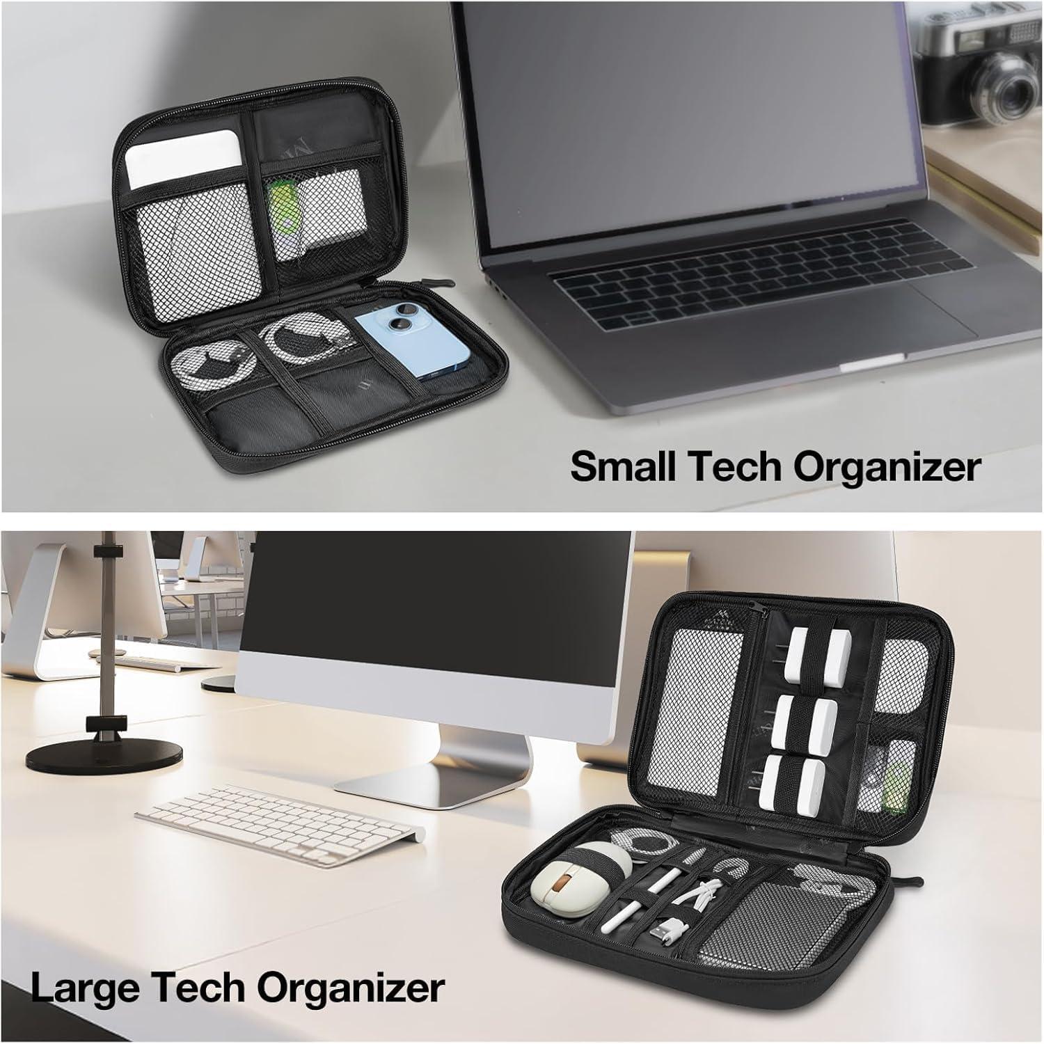 MATEIN Travel Cable Organizer Pouch, Scratch Resistant Portable Charger ...