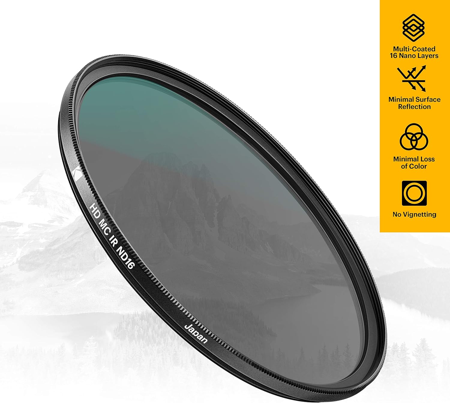 KODAK IR Neutral Density Filter ND16 Filter Stops Overexposure Reduces Depth of Field Captures ...